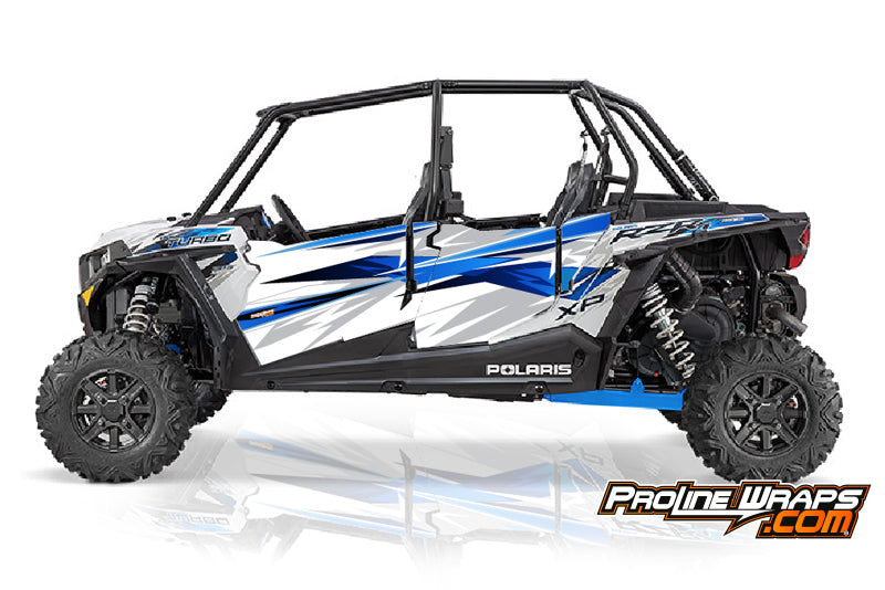 2016 Polaris RZR XP 4 Turbo EPS Four Door Factory Graphic Kit Matte Wh – Proline Wraps