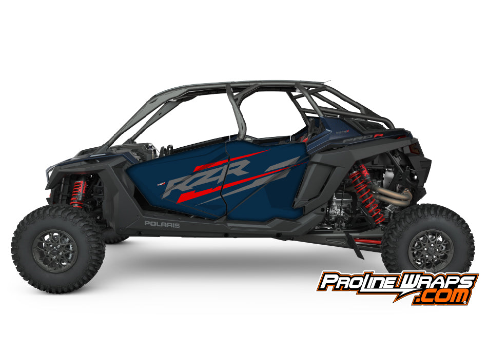 2023 Polaris RZR Pro R4 - Four Door Factory Graphic Kit - Azure Crysta ...