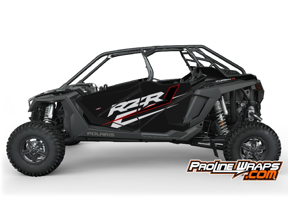 2023 Polaris RZR Turbo R4 - Four Door Factory Graphic Kit - Onyx Black ...
