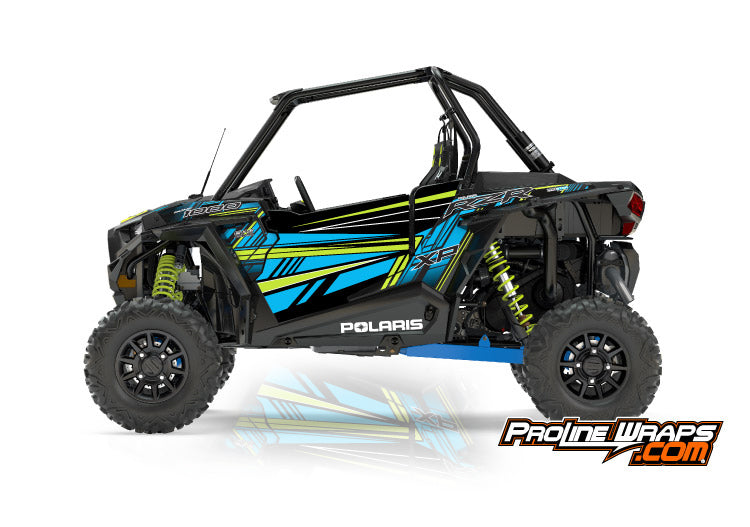 2017 Polaris RZR XP 1000 EPS Two Door Factory Graphic Kit Velocity Blu ...