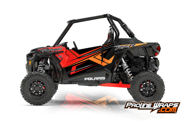2017 Polaris RZR XP Turbo EPS Two Door Factory Graphic Kit Cruiser Bla ...