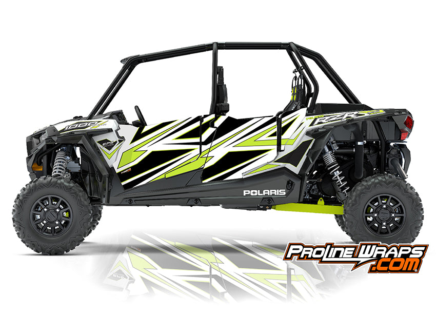2018 Polaris RZR XP 4 1000 EPS Four Door Factory Graphic Kit White Lig ...