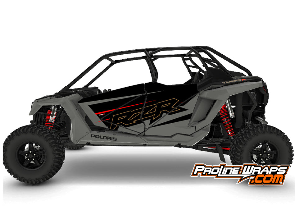 2022 Polaris RZR XP4 Turbo R Four Door Factory Graphic Kit Cruiser Bla ...