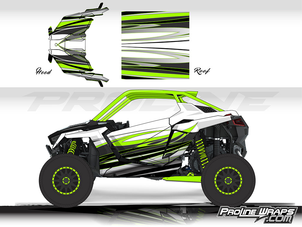 Proline Wraps Series Graphics - Blaze - Polaris RZR Pro XP