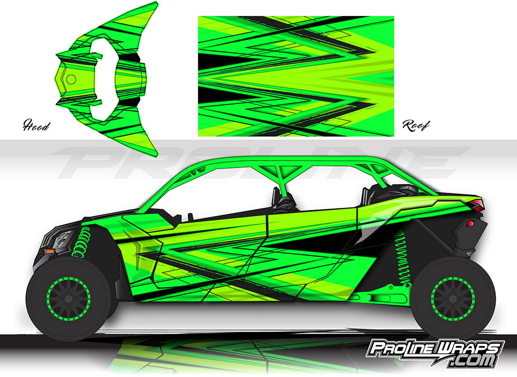 Proline Wraps Series Graphics - SG1 - Can-Am Maverick X3 - 4 Door