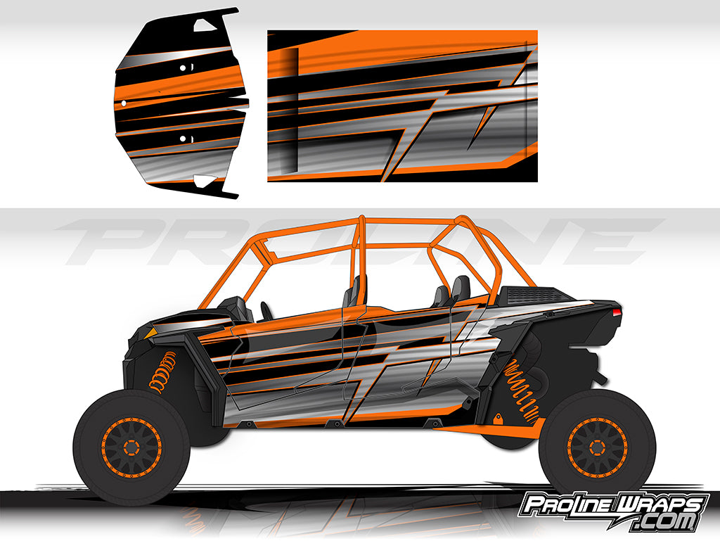 Proline Wraps Series Graphics - Electric - Polaris RZR XP 4 1000